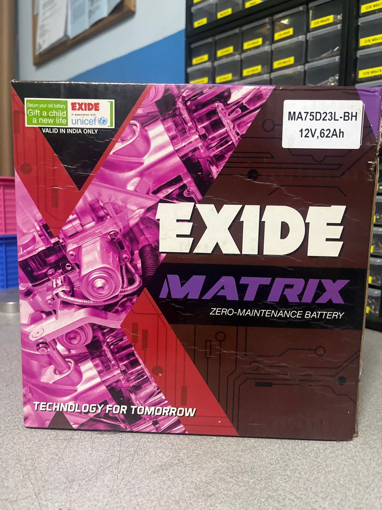 Exide Matrix Car Battery, Car Accessories, Electronics & Lights on Carousell