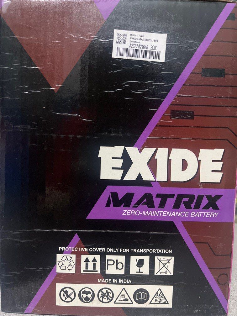 Exide Matrix Car Battery, Car Accessories, Electronics & Lights on Carousell