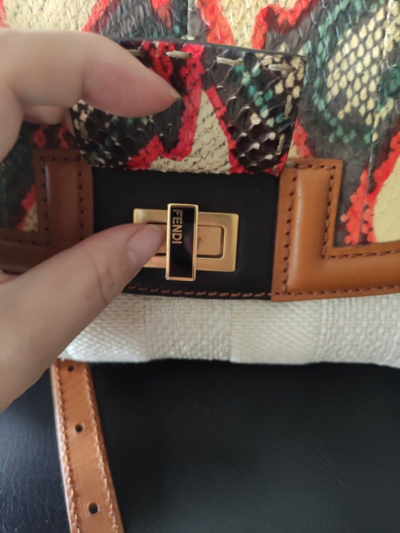 FENDI silvana snake skin, Luxury, Bags & Wallets on Carousell