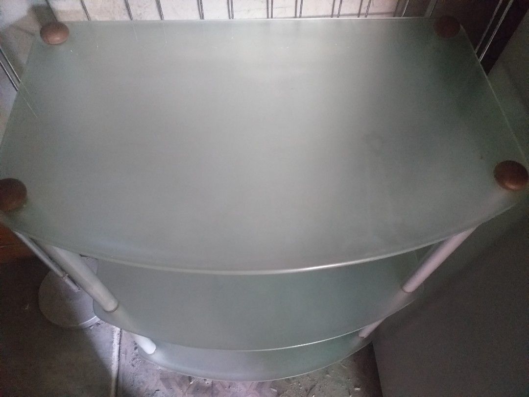 Frosted Glass Rack, Furniture & Home Living, Furniture, Shelves ...