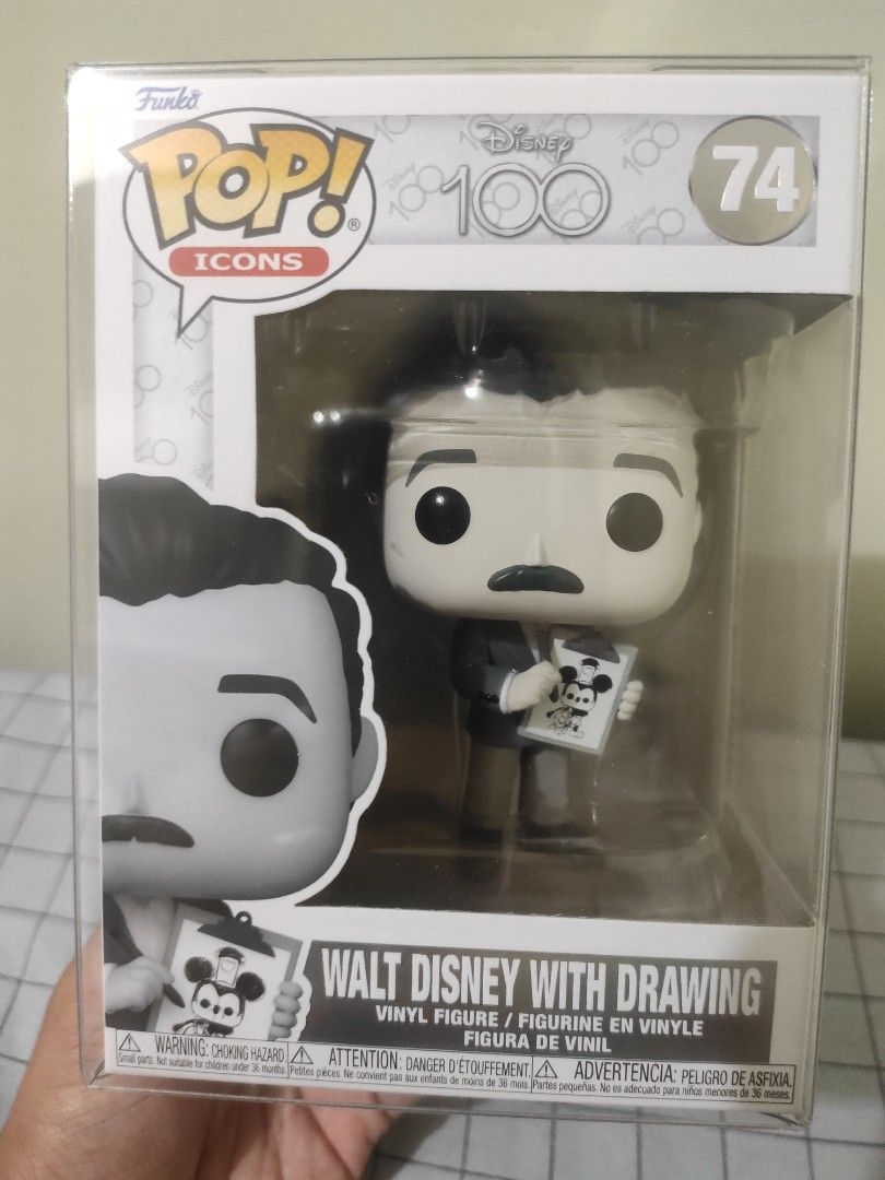Funko Pop Disney 100 Walt Disney with Mickey Drawing, Hobbies & Toys ...