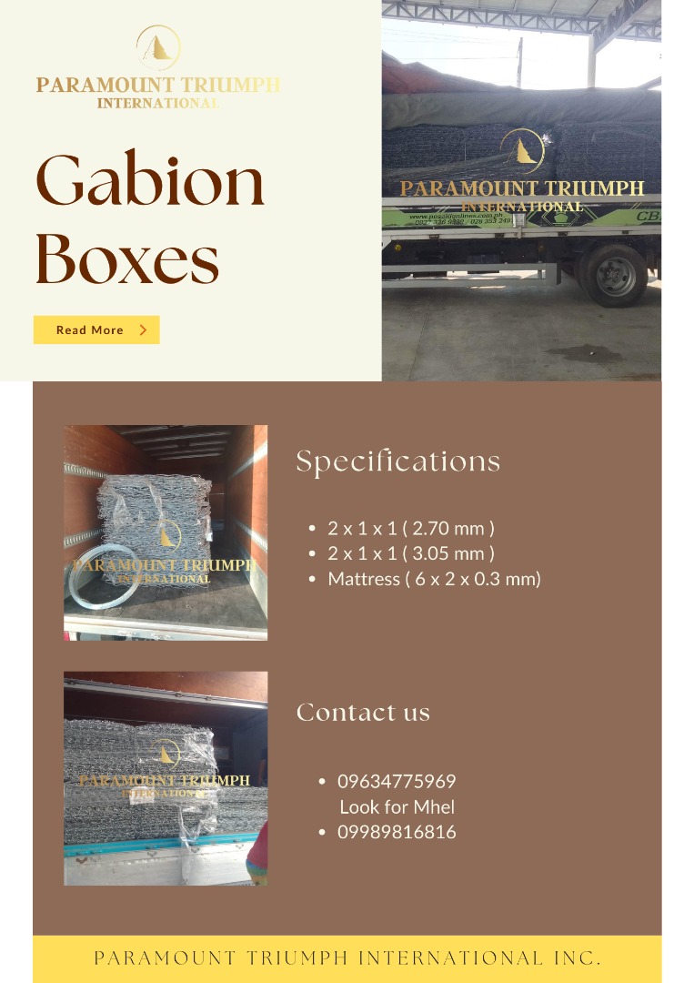 GABION BOX , GABION MATTRESS, Commercial & Industrial, Construction Tools & Equipment on Carousell
