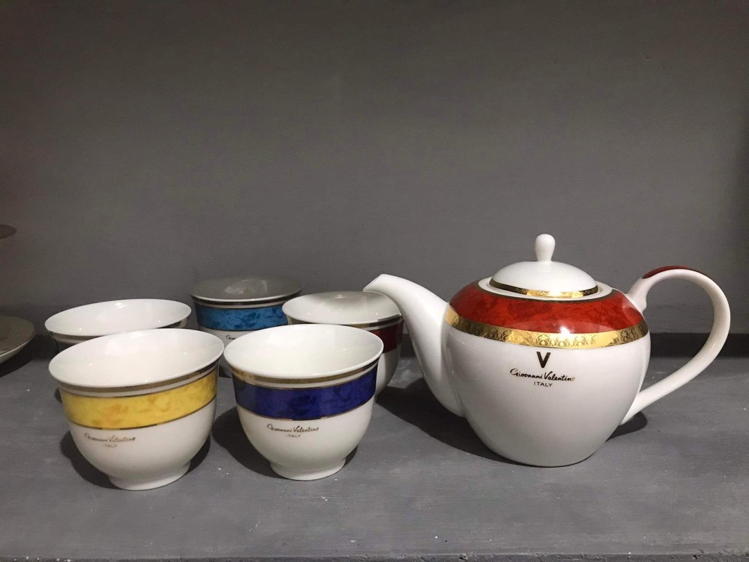 Giovanni Valentino tea pot set, Furniture & Home Living, Kitchenware ...