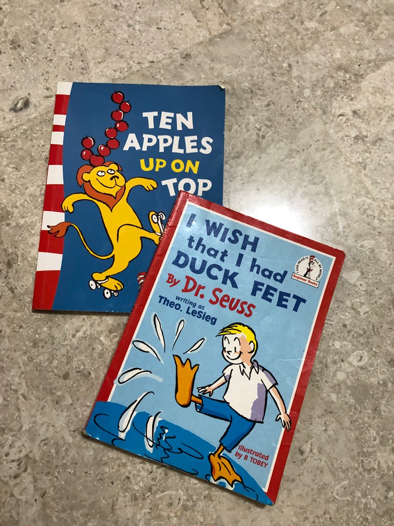 Good condition Dr Seuss Books apple duck feet, Hobbies & Toys, Books ...