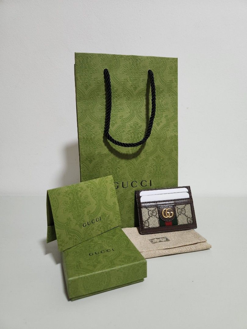 Gucci card case (w receipt), Luxury, Bags & Wallets on Carousell