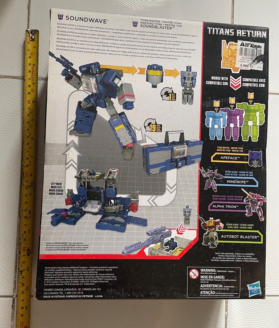 Hasbro Transformers Generation Titans Return Soundwave, Hobbies & Toys ...