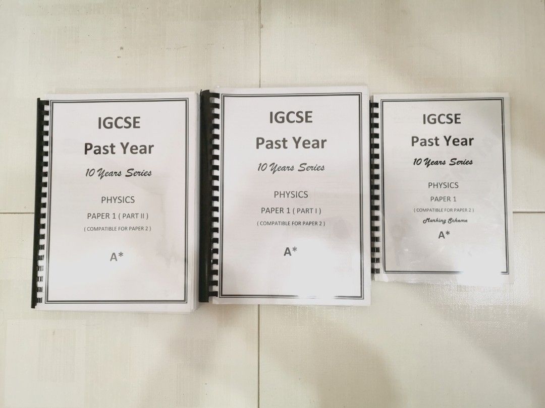 IGCSE physics paper 1/2 past year paper 2008-2018, Hobbies & Toys ...