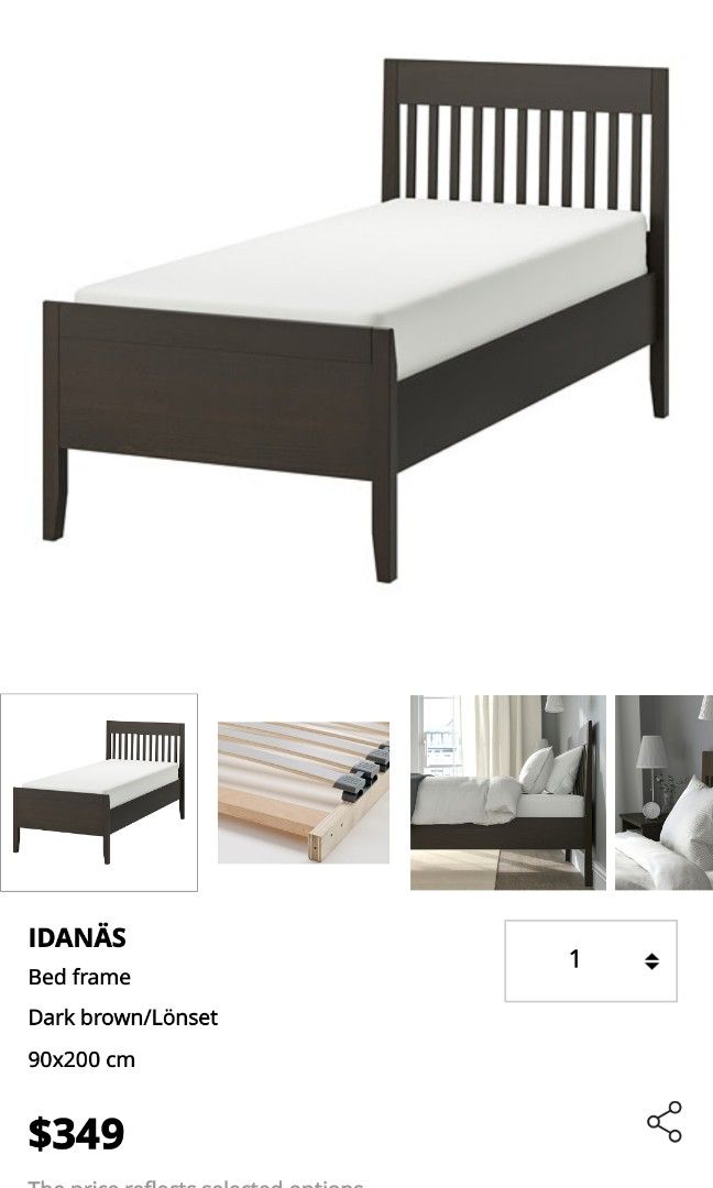 Ikea Single Bed Frame, Furniture & Home Living, Furniture, Bed Frames ...