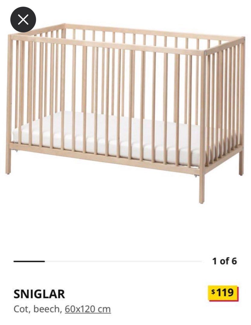Ikea Sniglar baby cot, Babies & Kids, Baby Nursery & Kids Furniture ...