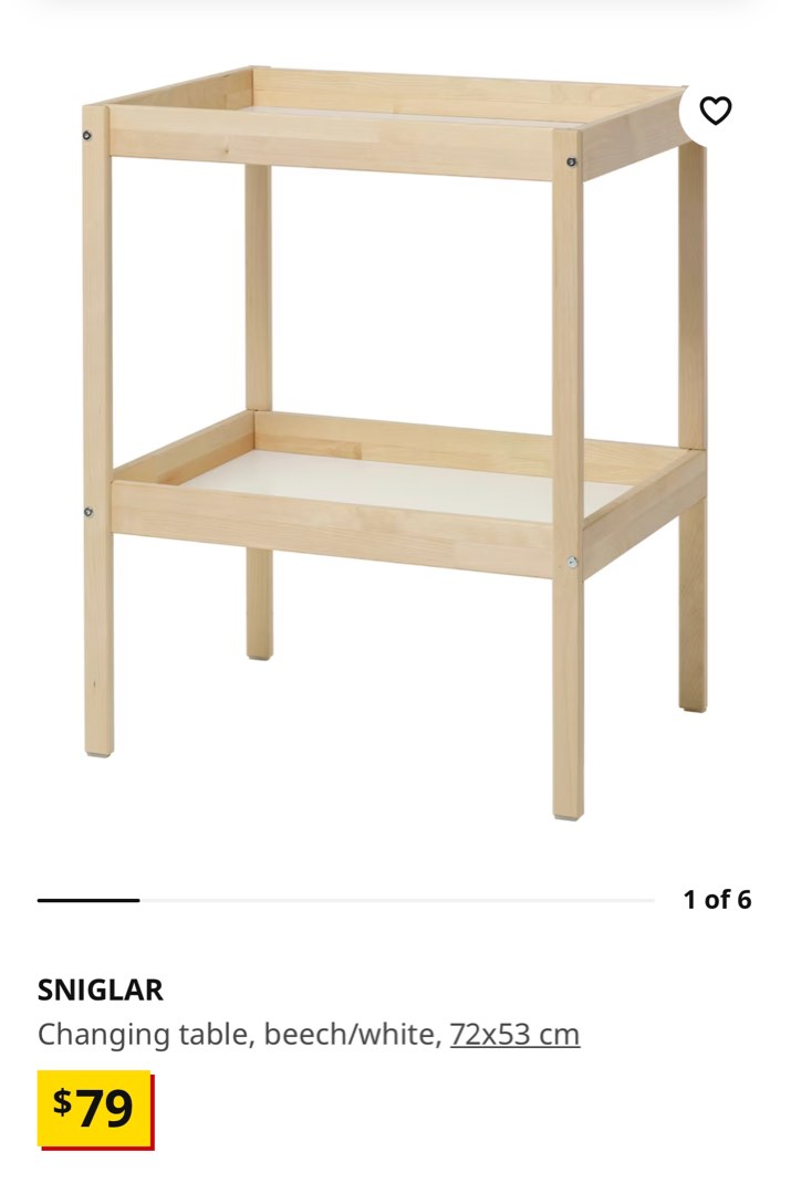 IKEA SNIGLAR Changing table, Babies & Kids, Baby Nursery & Kids ...
