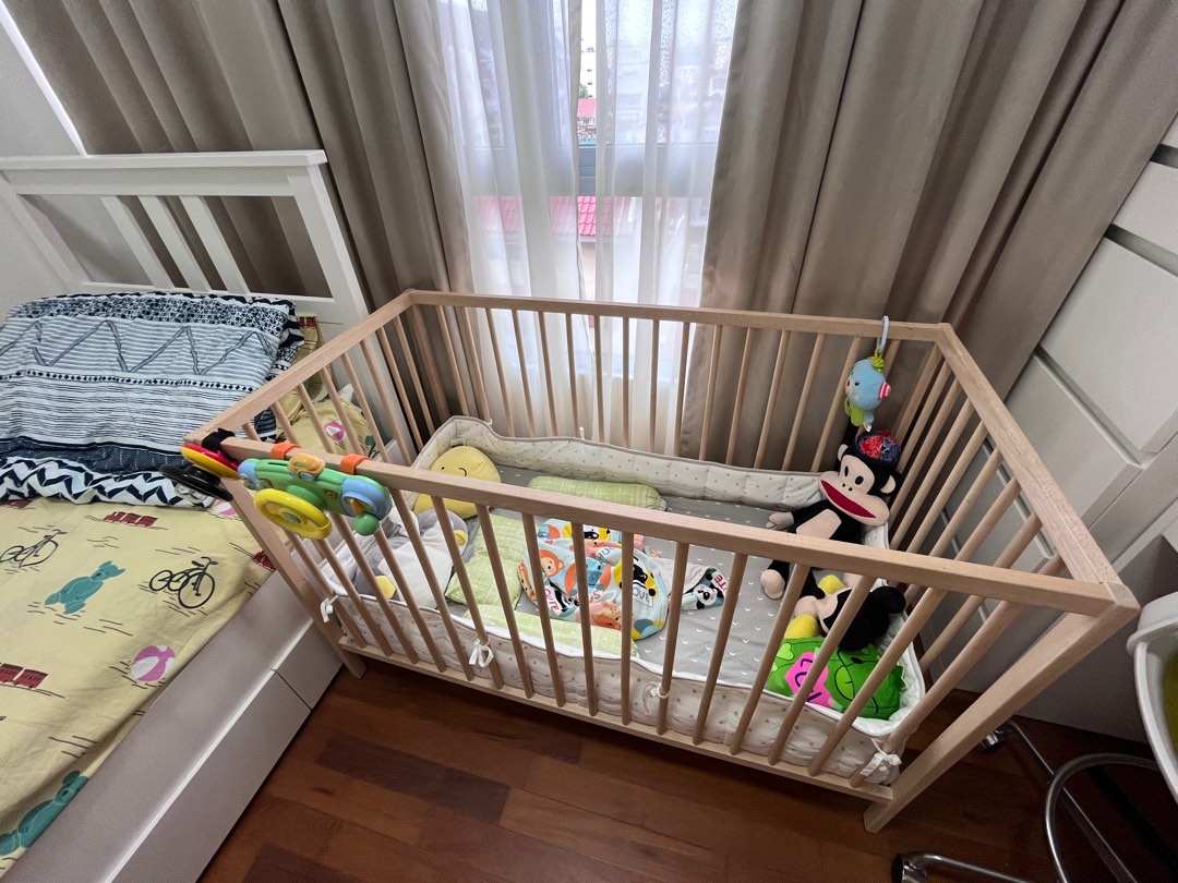 IKEA Sniglar Cot Set !!!, Babies & Kids, Baby Nursery & Kids Furniture ...