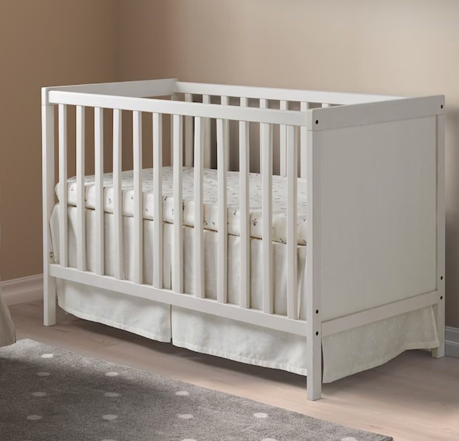 IKEA SUNDVIK 3-way Convertible Baby Cot, Babies & Kids, Baby Nursery ...
