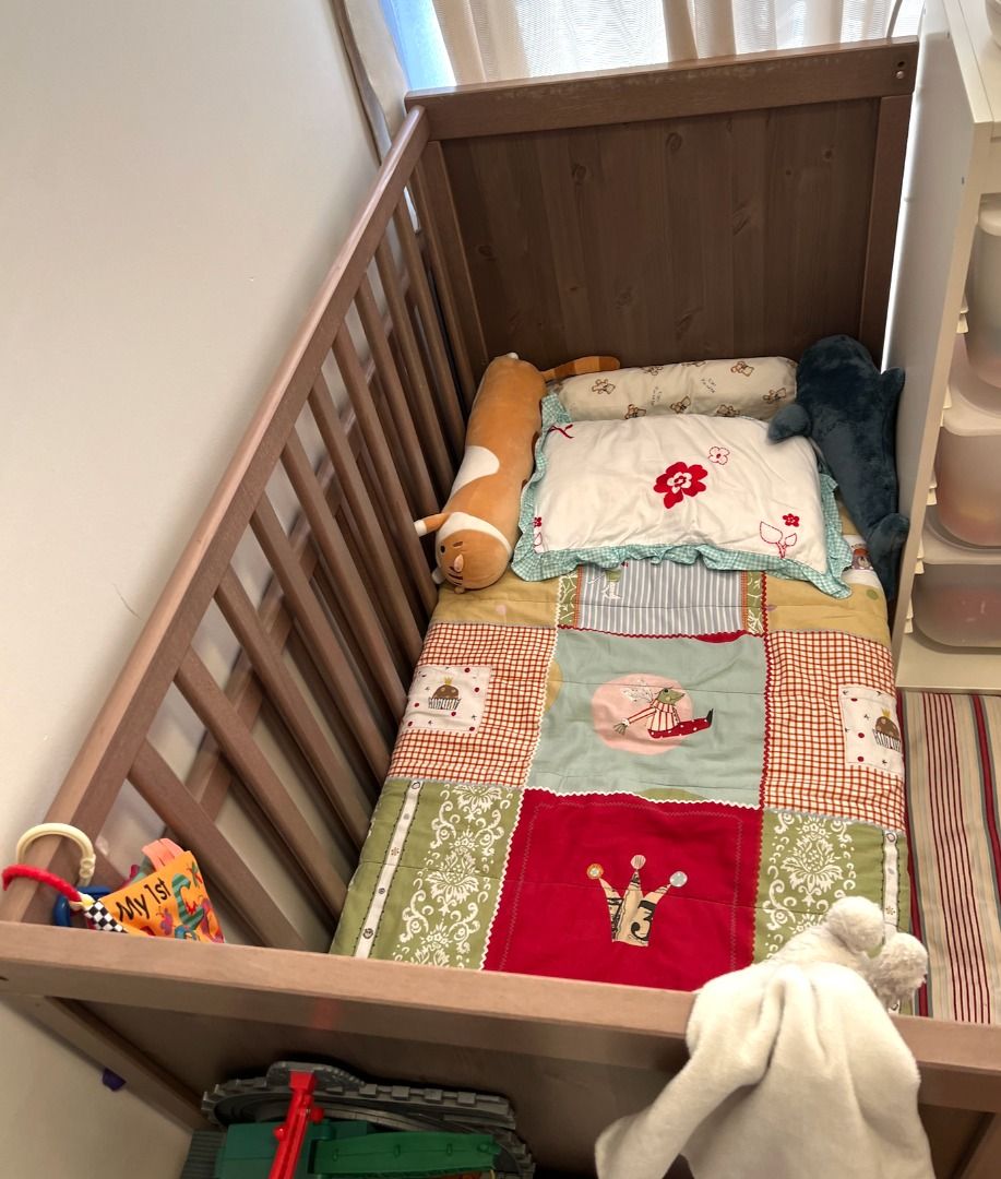 IKEA SUNDVIK 3-way Convertible Baby Cot, Babies & Kids, Baby Nursery ...