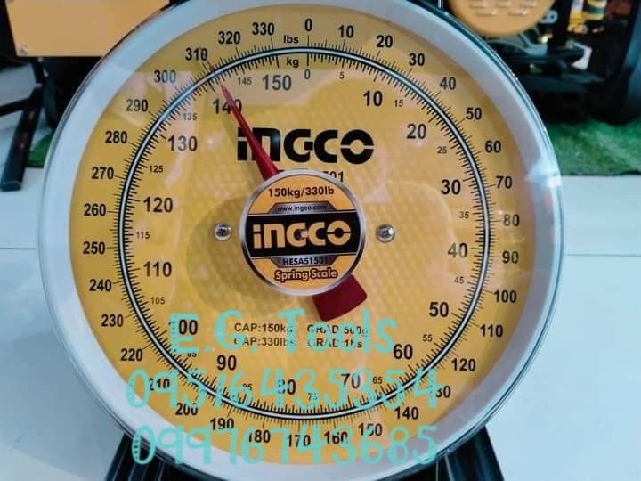 INGCO 20/60/150kgs. Spring Scale / Manual Weighing Scale, Commercial ...