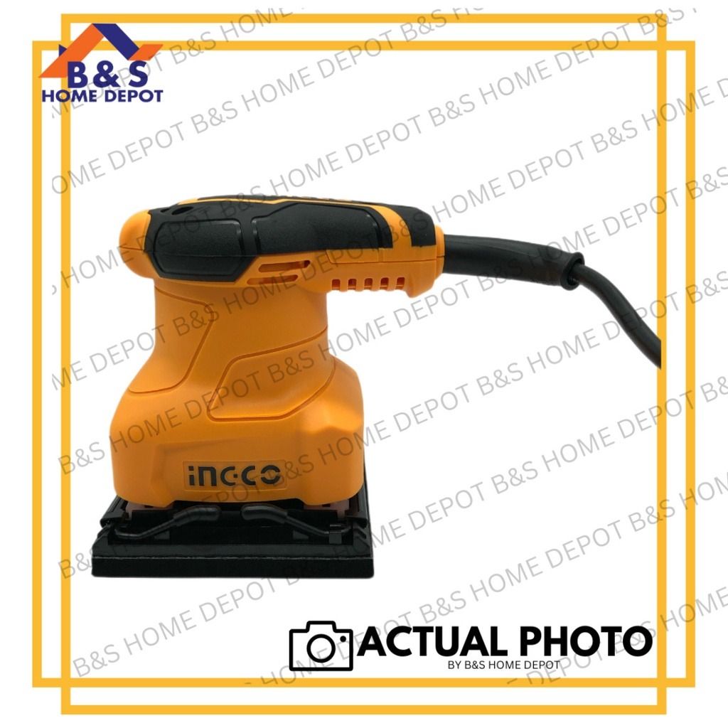 Ingco Industrial Palm Sander Finishing Tool 240W with 5pcs Sand Paper ...