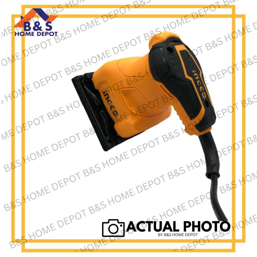 Ingco Industrial Palm Sander Finishing Tool 240W with 5pcs Sand Paper ...
