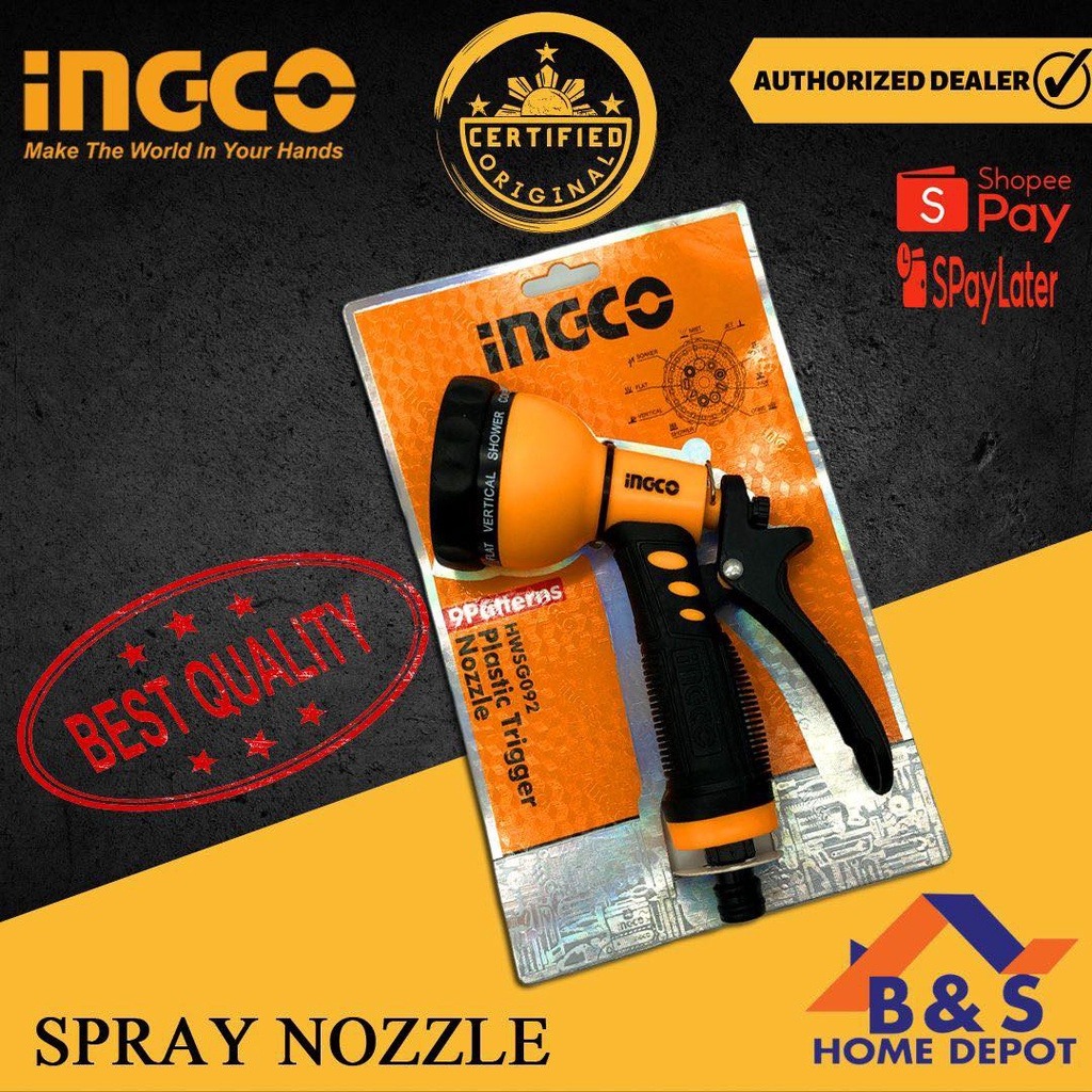 Ingco Spray Nozzle Header With 9 Patterns, Furniture & Home Living ...