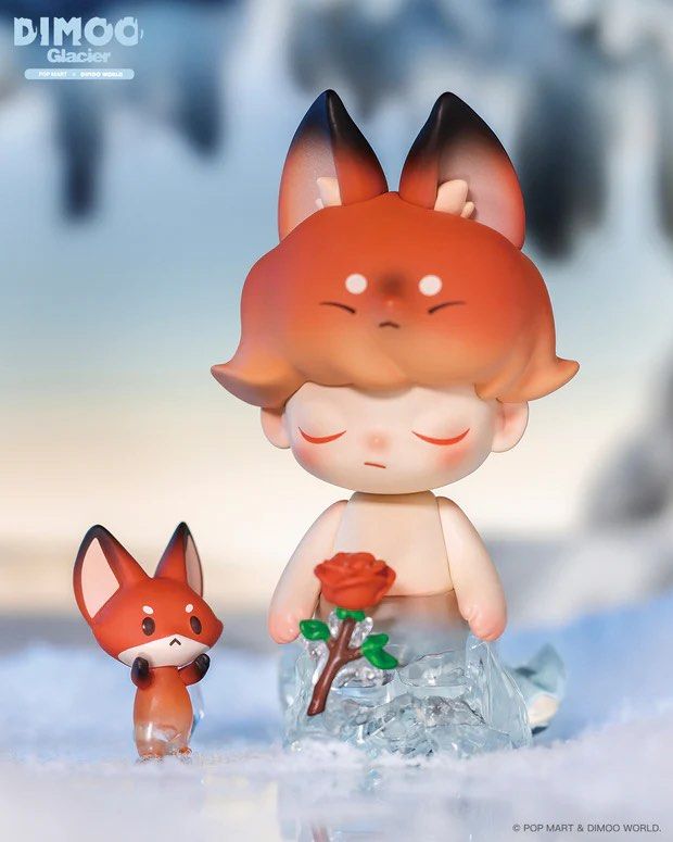 [PO] popmart Dimoo glacier fox blister pack figurine, Hobbies & Toys ...