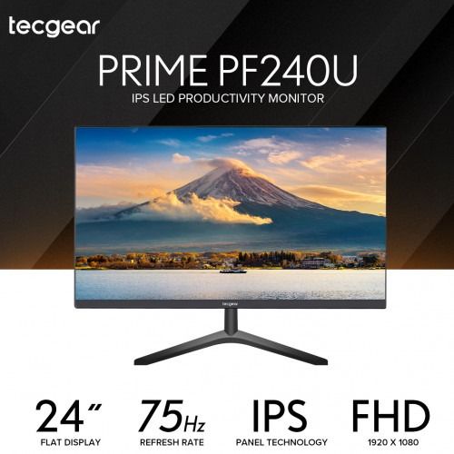 [INSTOCK] Tecgear PRIME 24 inch Monitor Flat FHD IPS 75Hz, Computers ...