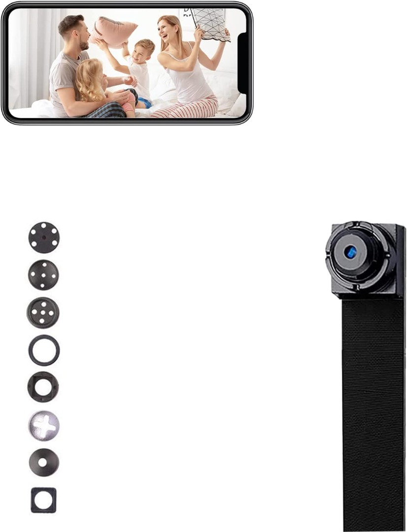 Jigayao Mini WiFi Pinhole Spy Camera, Full HD 1080P Hidden Camera, 傢俬 ...