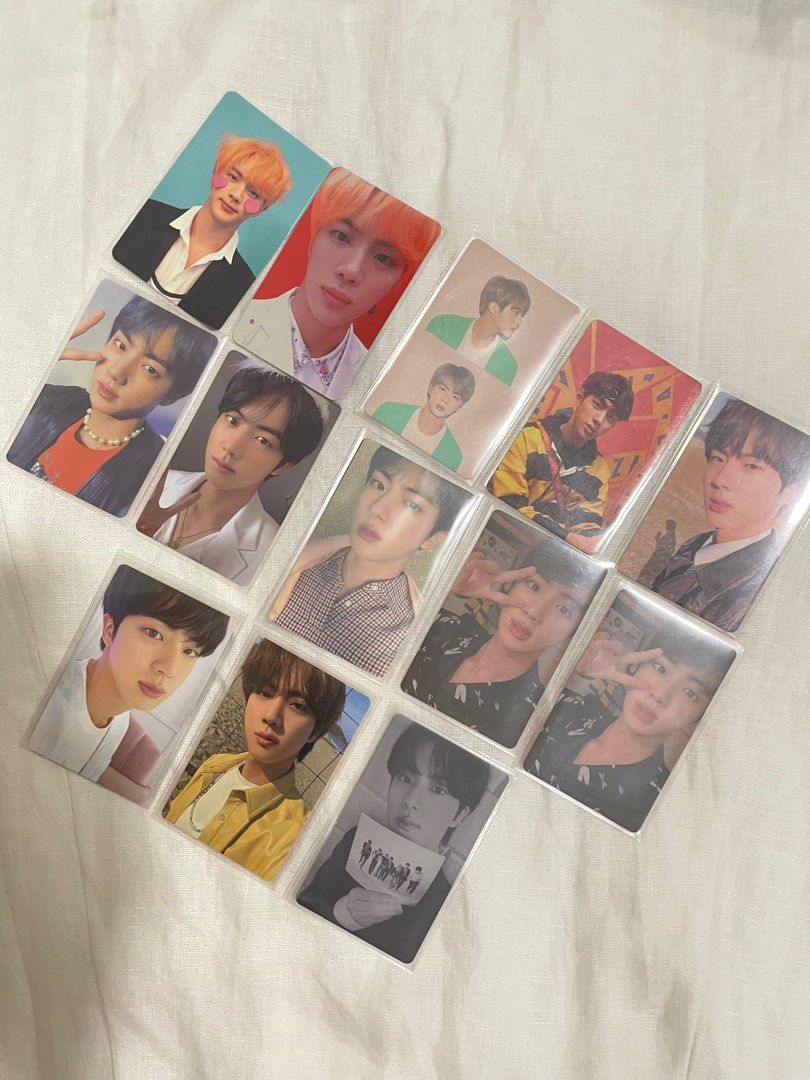 Jin Photocard Set Official, Hobbies & Toys, Memorabilia & Collectibles ...