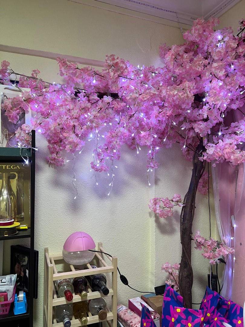 Large Scale Simulation Cherry Blossom Tree, Furniture & Home Living ...