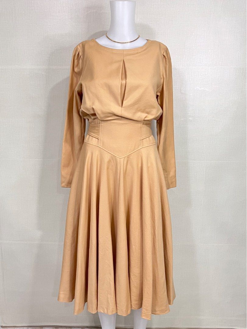 Lausanne Camel Color Dress, Women's Fashion, Dresses & Sets, Dresses on ...