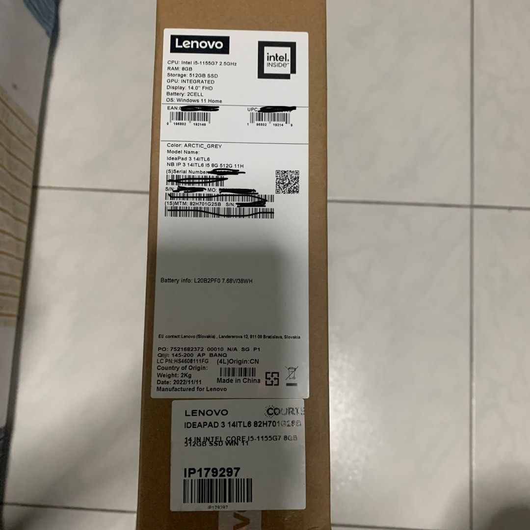 Lenovo IdeaPad 3 14ITL6 i5-1155G7 2.5GHz, Computers & Tech, Laptops & Notebooks on Carousell