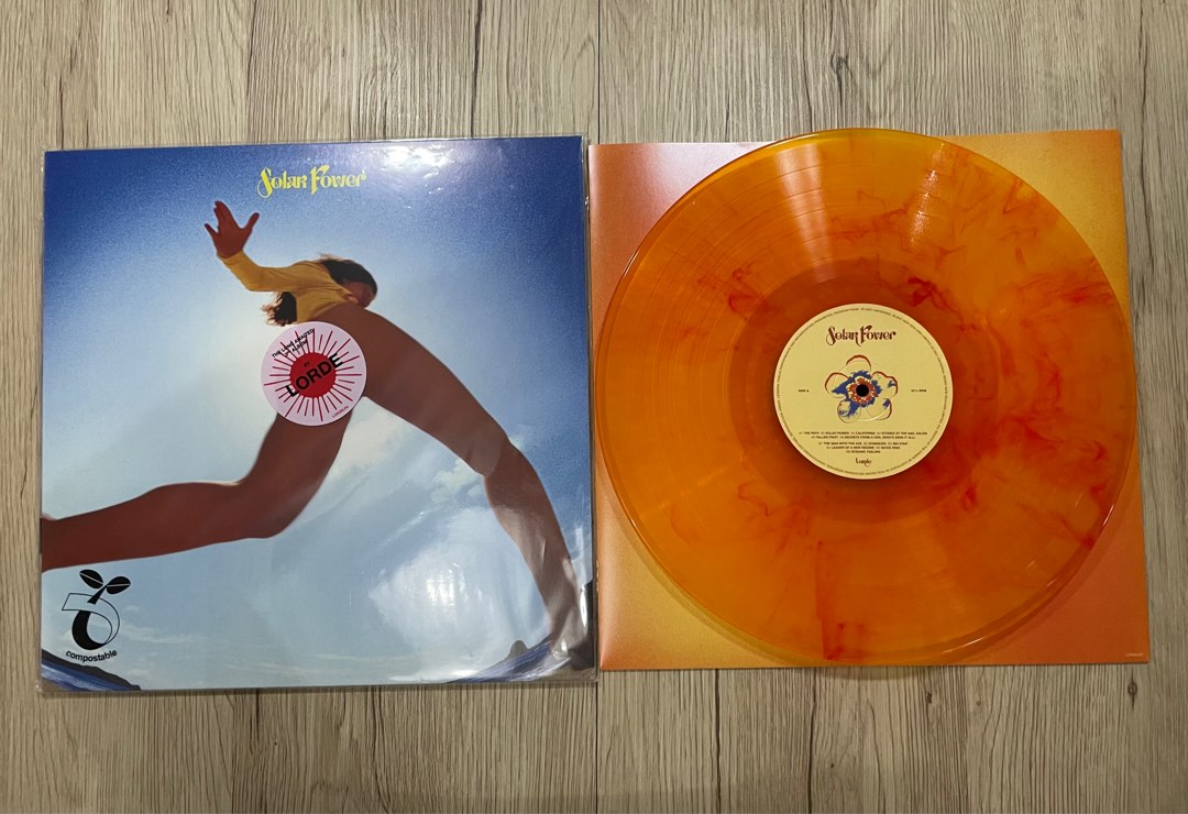 Lorde - Solar Power (Orange Marble) vinyl/plaka, Hobbies & Toys, Music ...