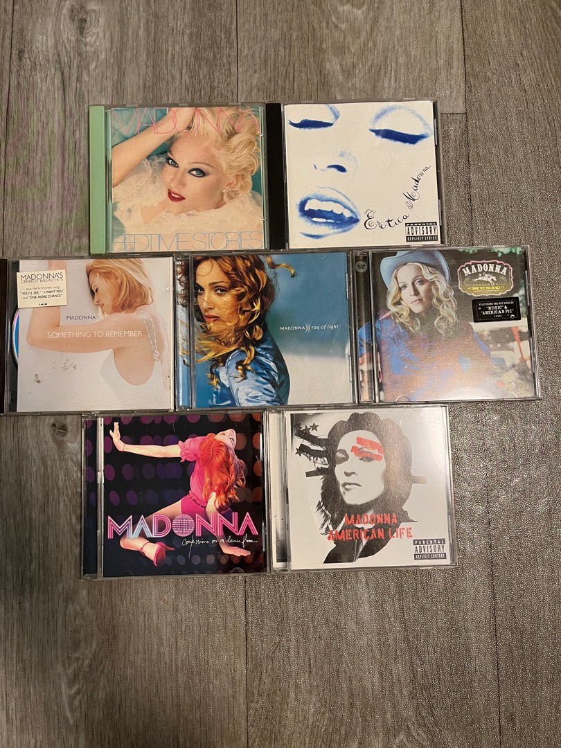 Madonna CD collection, 興趣及遊戲, 音樂樂器 & 配件, 音樂與媒體 - CD 及 DVD - Carousell