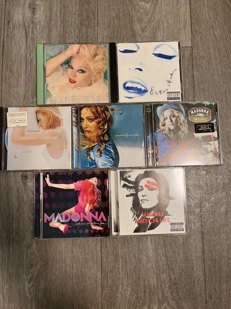 Madonna CD collection, 興趣及遊戲, 音樂樂器 & 配件, 音樂與媒體 - CD 及 DVD - Carousell