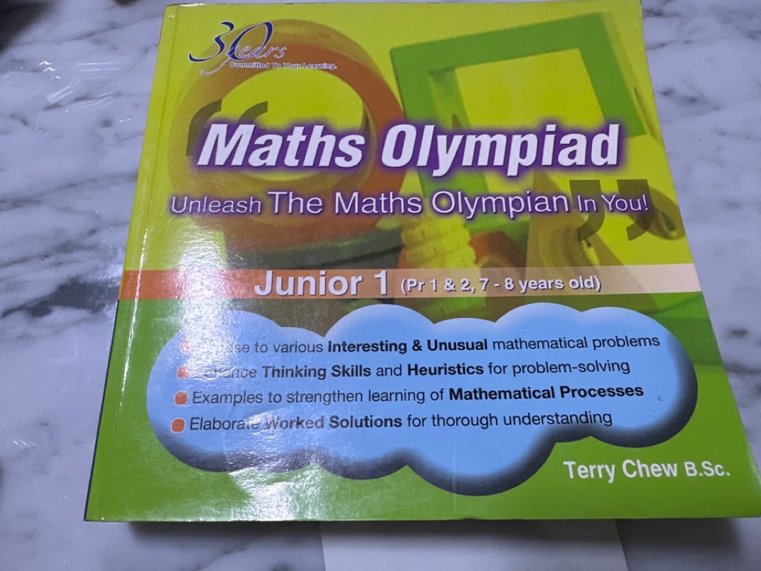 Math Olympiad for p1&2 with FREE pencil and eraser, Hobbies & Toys, Books & Magazines ...