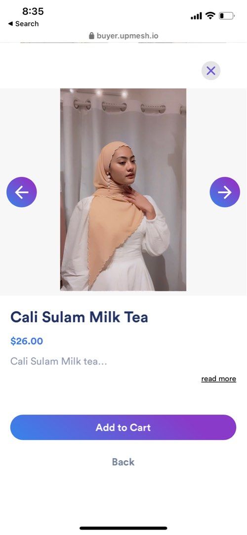 maysixteen cali sulam milk tea, Women's Fashion, Muslimah Fashion ...