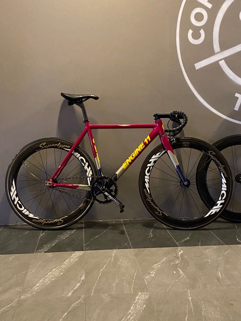 Miche Supertype Pista Carbon Track Wheelset (Tubular), Sports Equipment ...