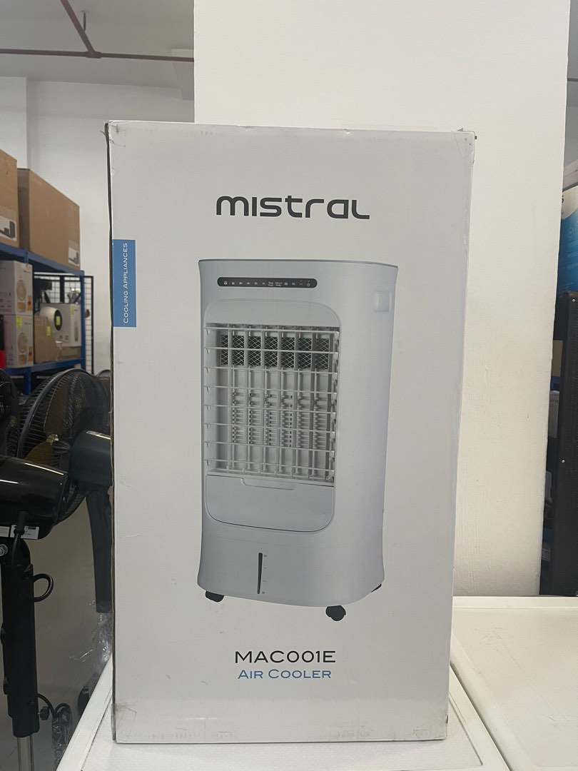 Mistral MAC001E Air Cooler with Remote Control, 10L,White Display Set ...