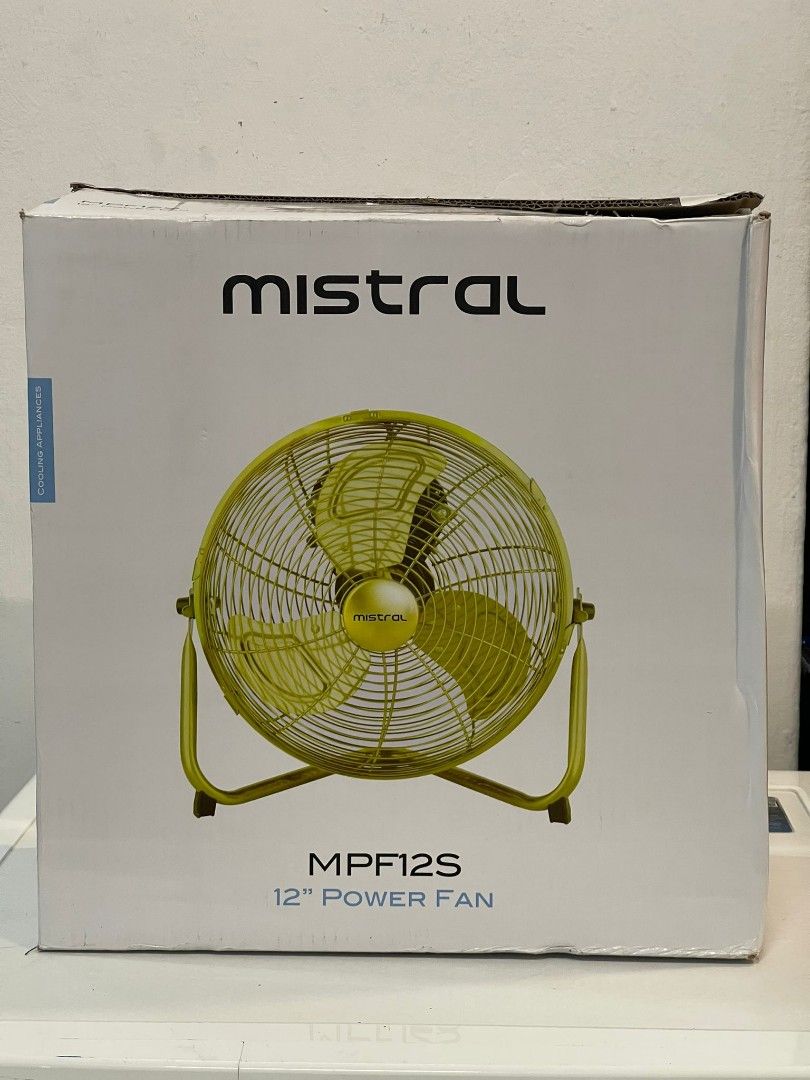 MISTRAL Power Fan, 12", MPF12S Display Set, Furniture & Home Living ...