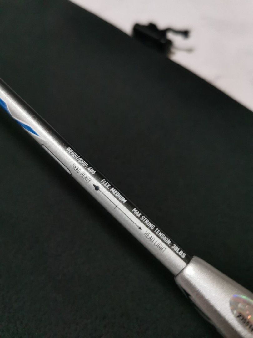 Mizuno Prototype X-3 Badminton Racket with Yonex Aerosonic String, Sports Equipment, Sports ...