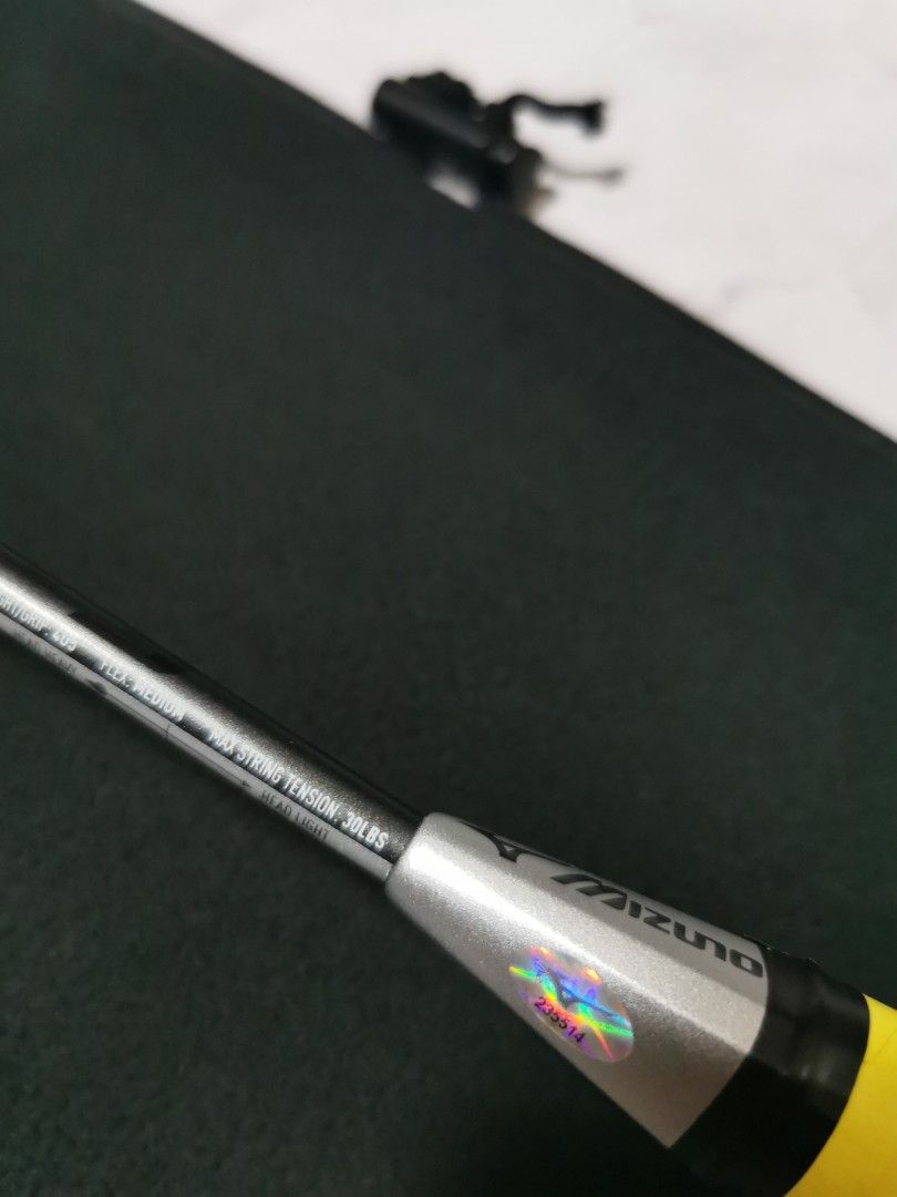 Mizuno Prototype X-3 Badminton Racket with Yonex Aerosonic String, Sports Equipment, Sports ...