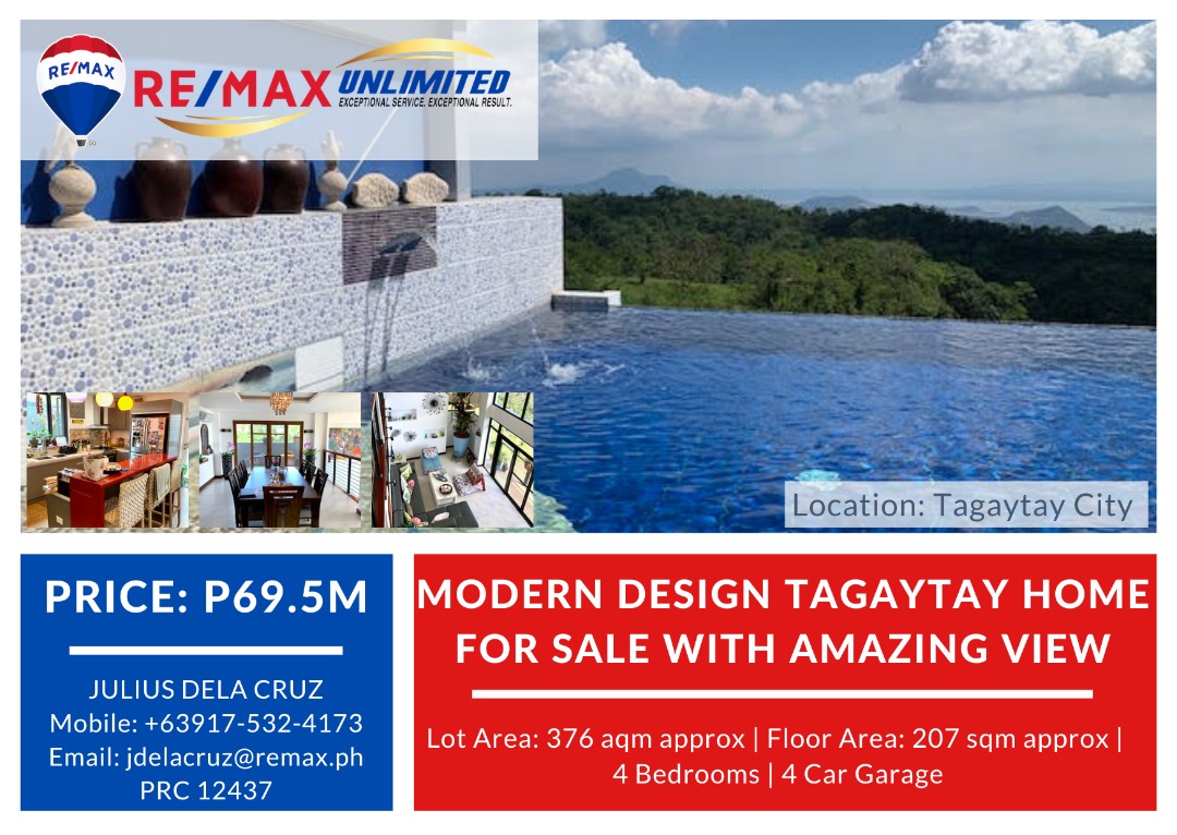 MODERN DESIGN TAGAYTAY HOME FOR SALE with AMAZING VIEW, Property, For ...