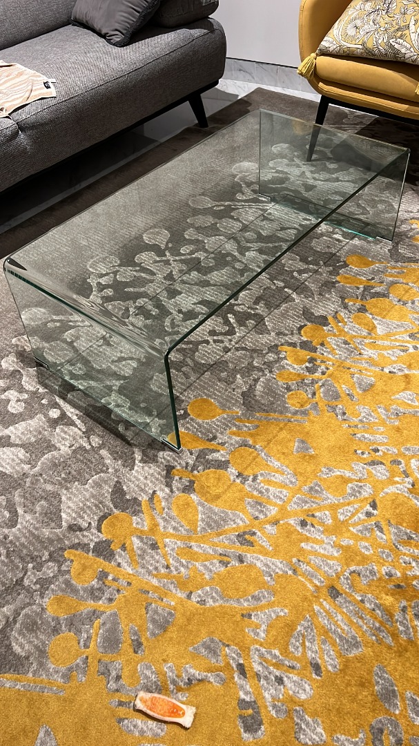 Molecule Modern Glass Coffee Table, Furniture & Home Living, Furniture ...