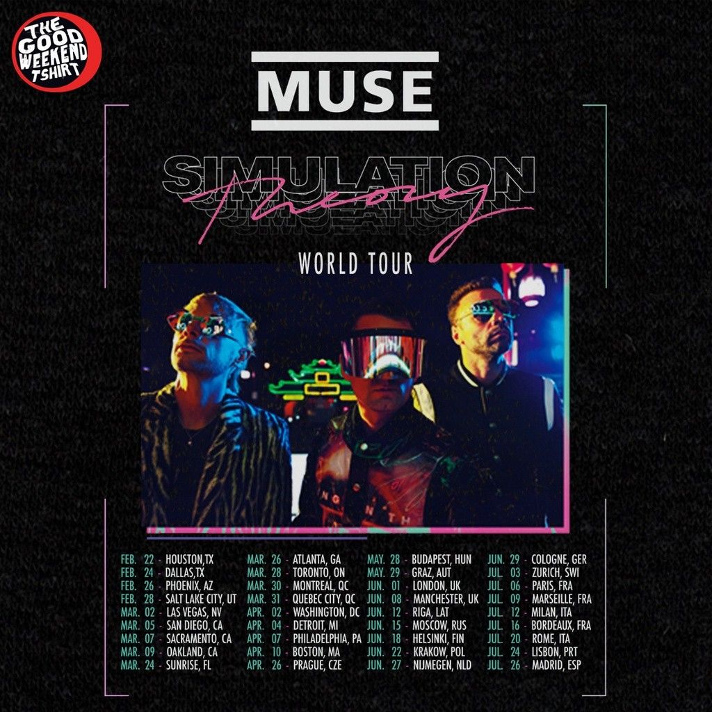 MUSE SIMULATION THEORY WORLD TOUR TSHIRT., Men's Fashion, Tops & Sets ...
