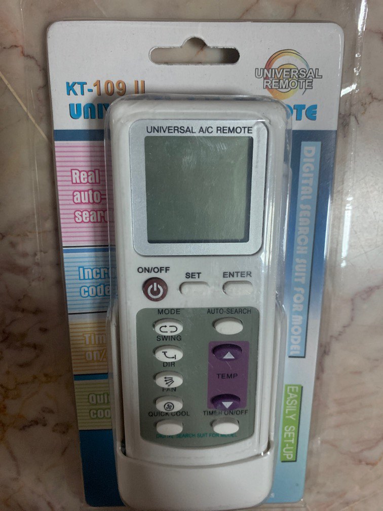 New KT 109 II Universal Aircon Remote Control, TV & Home Appliances, Air Conditioners & Heating ...