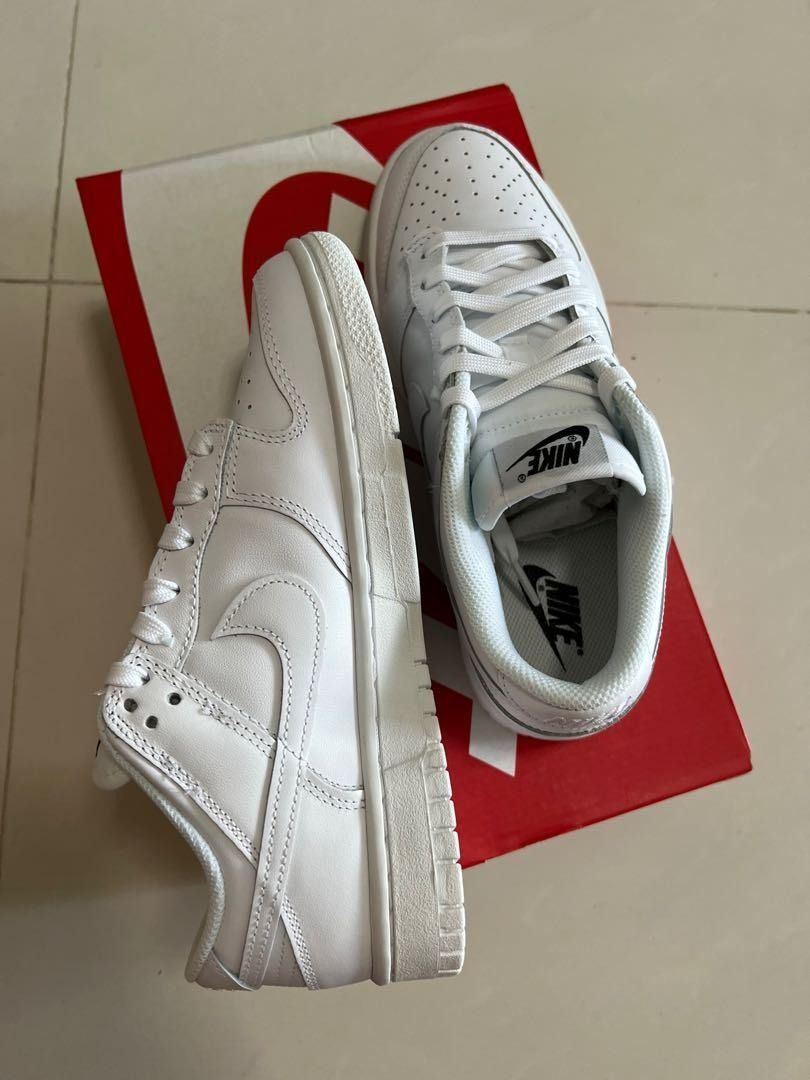 Nike Pure White, Women's Fashion, Footwear, Sneakers on Carousell