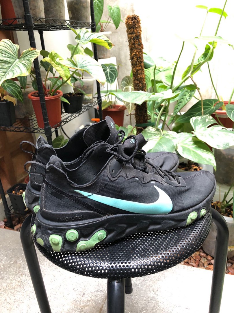 NIKE REACT 55 Jade Green, Fesyen Pria, Sepatu , Sneakers di Carousell