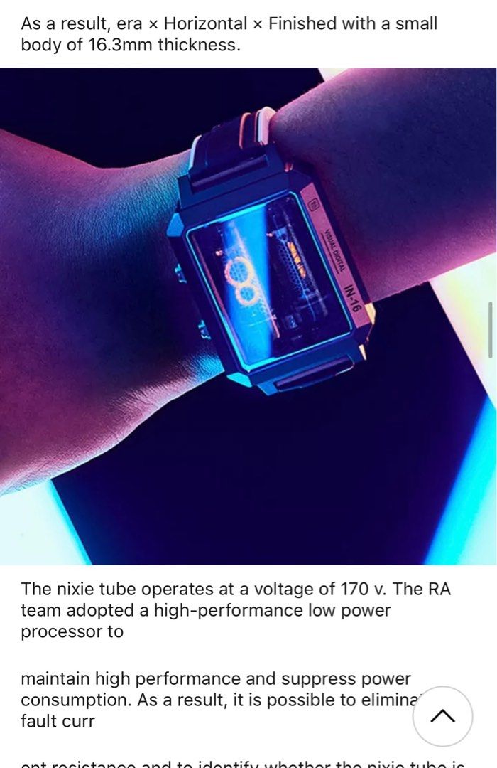 Nixie Tube Watch (Nyx Brand), Men's Fashion, Watches & Accessories ...