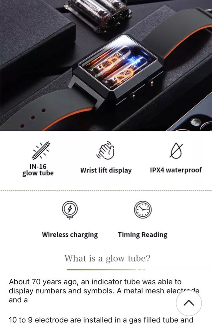 Nixie Tube Watch (Nyx Brand), Men's Fashion, Watches & Accessories ...