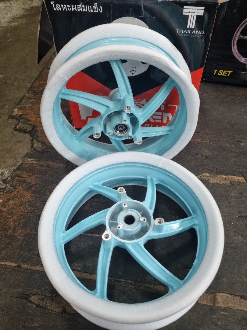 NMAX V2 G-Ren Sky Blue, Motorcycles, Motorcycle Accessories on Carousell