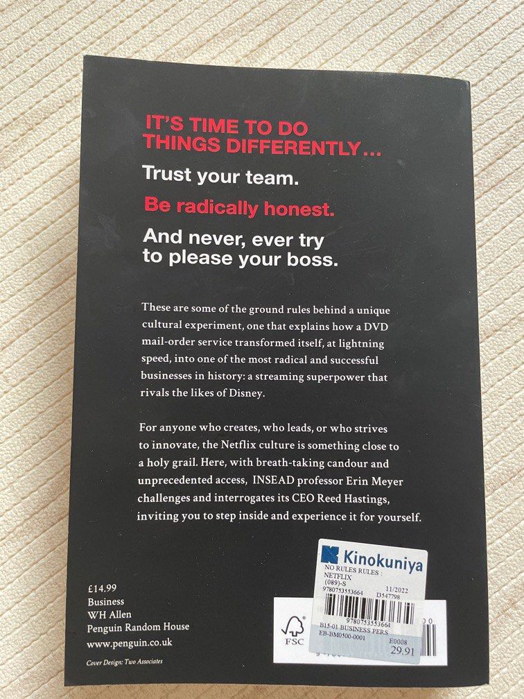 No rules rules - Netflix and the culture of reinvention, Hobbies & Toys ...