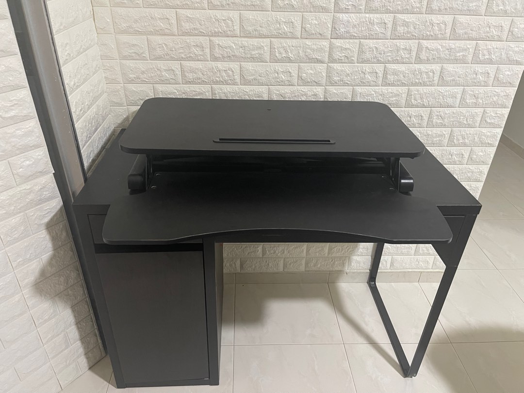 Office table with Ergonomic detached for office used, Furniture & Home ...