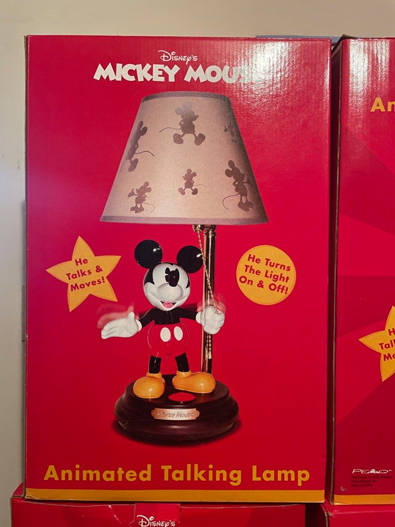 Official Disney Mickey Mouse and Goofy talking lamps, 兒童＆孕婦用品, 兒童傢具, 兒童傢具 - 燈及裝飾 - Carousell